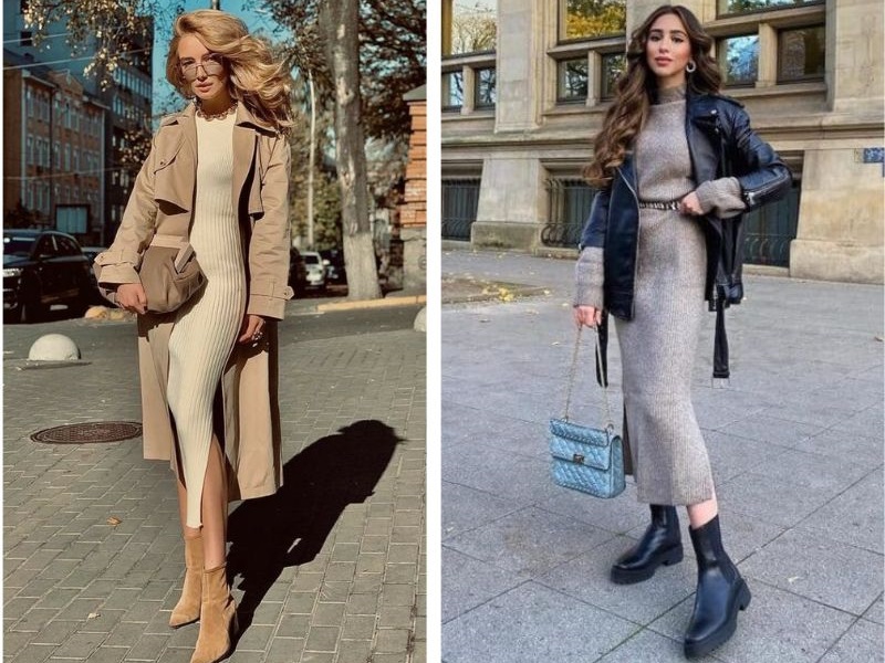 5+ Cách mix đồ với váy len body cực CUỐN HÚT cho phái đẹp